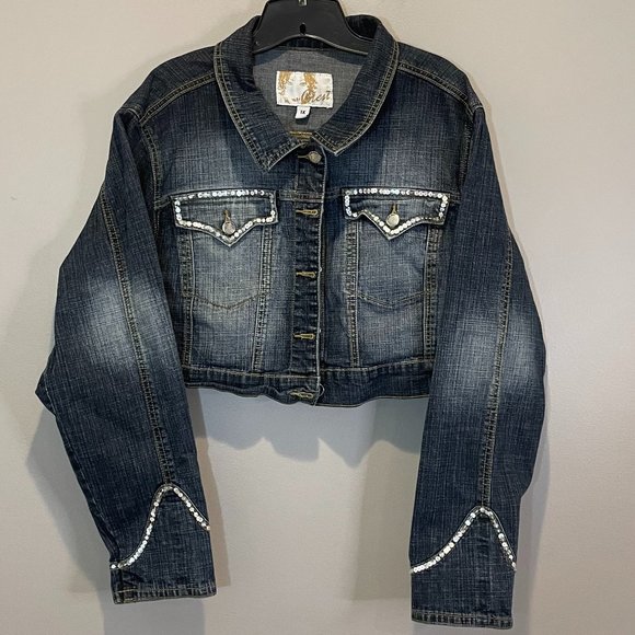Crest | Jackets & Coats | Crest Womens Long Sleeve Sequin Embellished ...